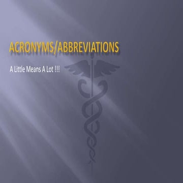 Chapter 9 urinary system abbreviations | PPTX