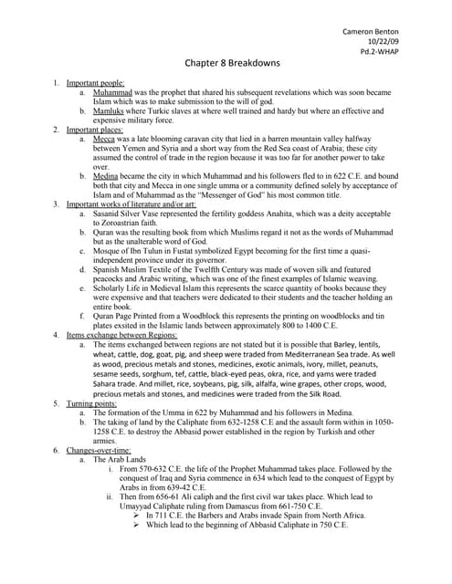 The Chronology of Islamic Dynasties in The World | PPT