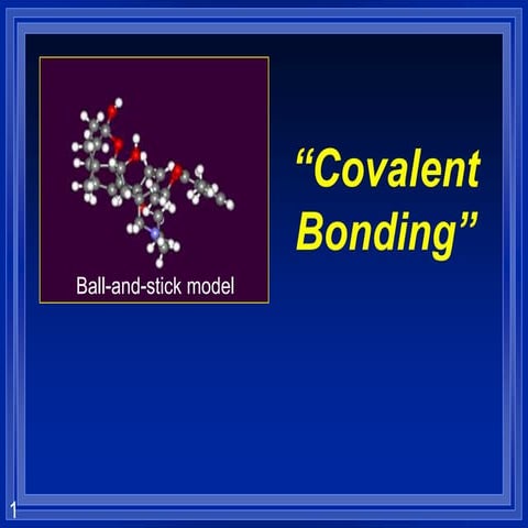 Chapter 8 covalent bonding | PPTX