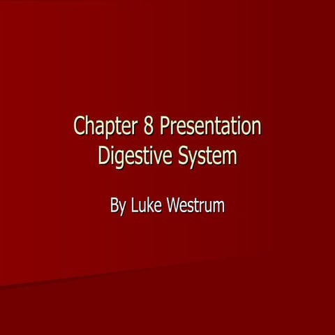 Chapter 8 digestive system | PPT