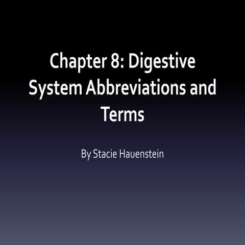 Chapter 8 digestive system | PPT
