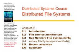 Network File System in Distributed Computing | PPT