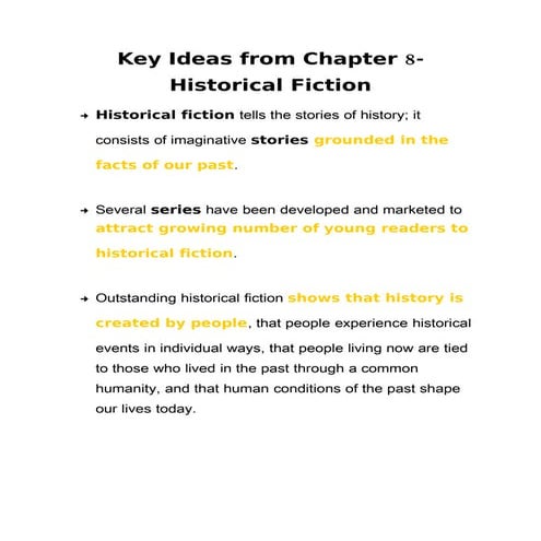 Historical fiction | PPTX
