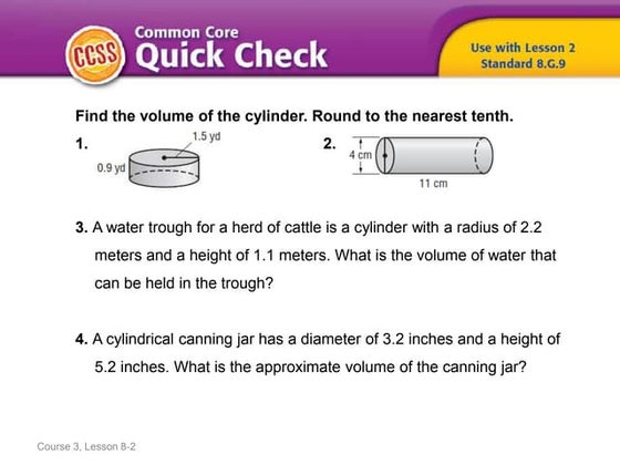 Cylinders, cones and spheres | PPTX
