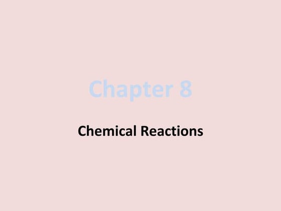 Types of Chemical reaction class 10 | PPTX