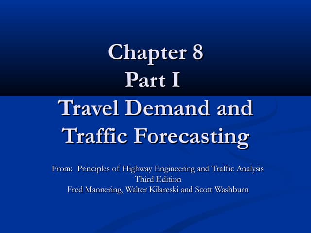 Transportation modeling and planning ( The Four-Step Model ) | PDF