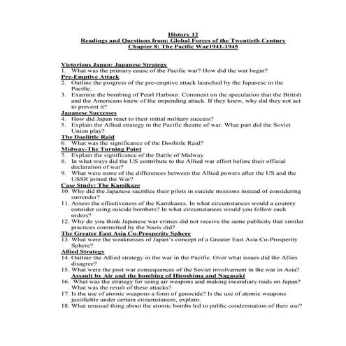 Pacific Theater (WWII) | PPTX