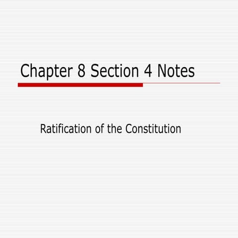 Chapter 8 Section 4 Notes | PPT