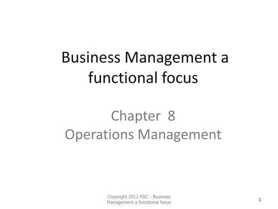 Operation management | PPT