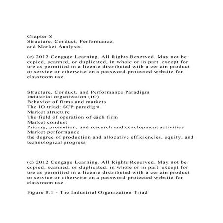 Chapter 8Structure, Conduct, Performance,and Market Analysis.docx