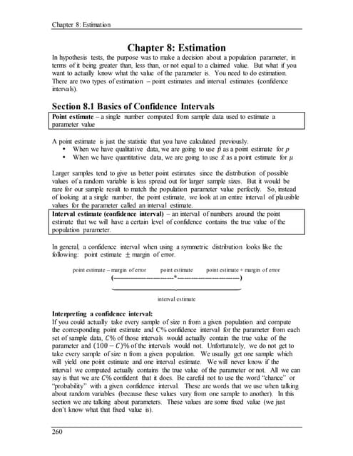 Lecture 5: Interval Estimation | PPT