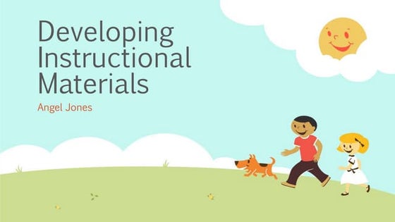 Developing instructional materials | PPT