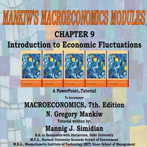 Power point slides for Macroeconomics by Mankiw, 9th Chapter.ppt