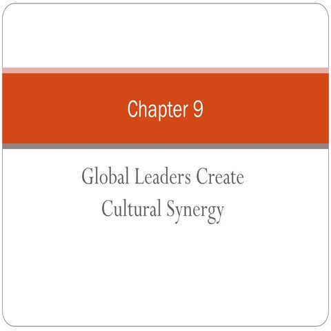 Chapter 9.ppt cross culture management in global | PPT