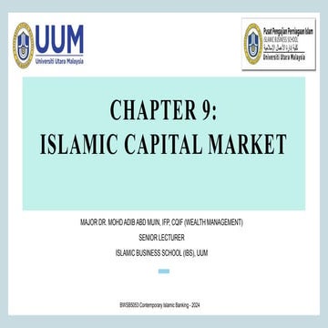 Chapter 9 - Islamic Capital Market in Malaysia | PPTX