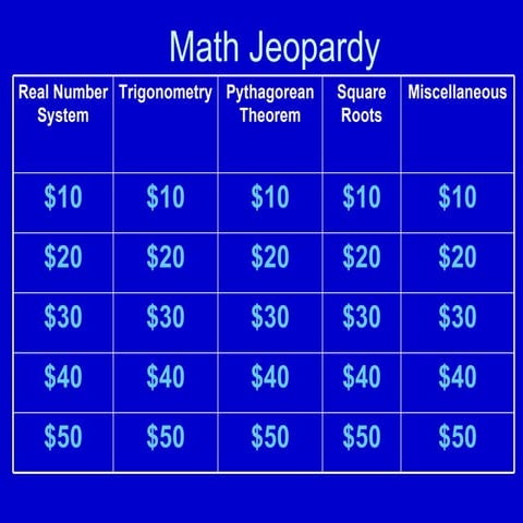Chapter9 Jeopardy | PPT