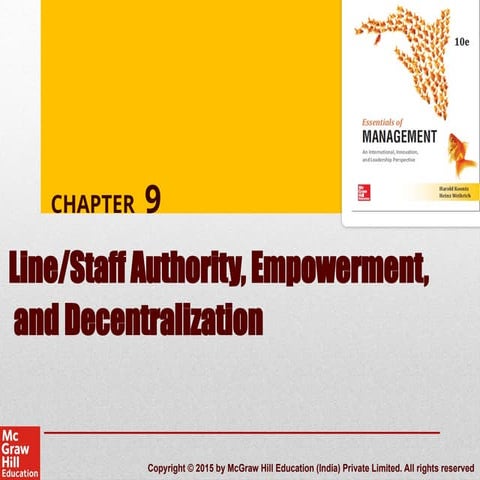 Chapter9 - Line Staff Authority for managers | PPTX