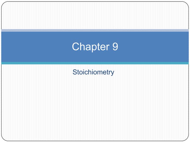 Before, Change, After (BCA) Tables for Stoichiometry | PPT