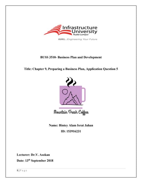 Business model canvas of a Coffee shop | PDF