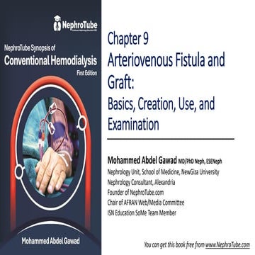 Hemodialysis: Chapter 9, Arteriovenous Fistula and Graft: Basics ...