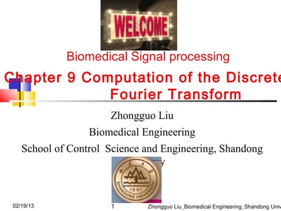 Computing Dft Using Matrix Method Ppt 9087