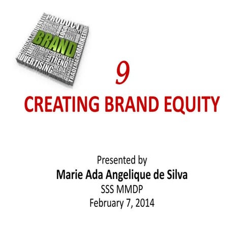 Chapter 9 creating brand equity | PDF