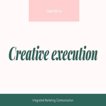 Chapter9 Creative Execution | PDF