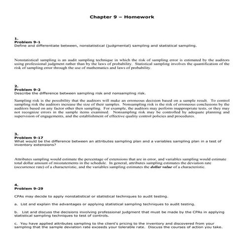 Chapter 9 – homework | DOCX
