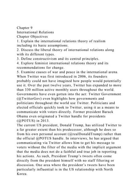 Realism Theory of IR | PPT