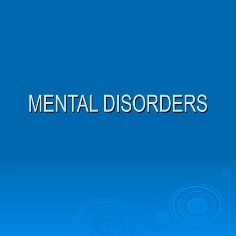 Mental health | PPTX