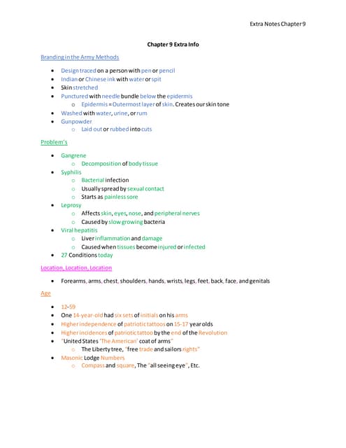 Chapter 9 Notes Extra Info Pdf