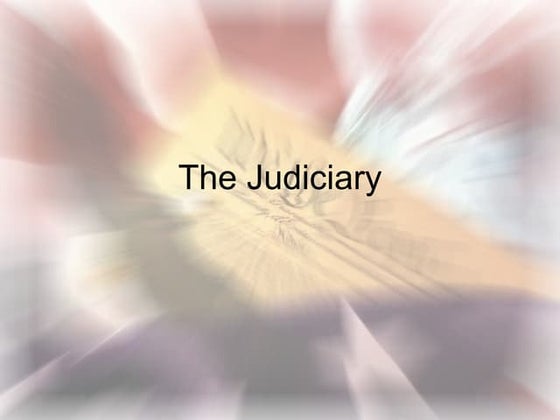The Judicial Branch | PPT