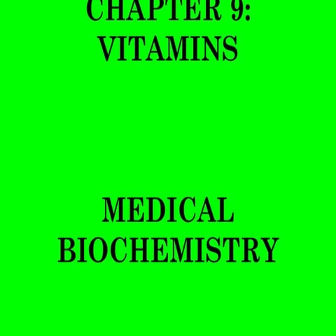 Chapter 9 vitamins and chapter 10 minerals | PPT