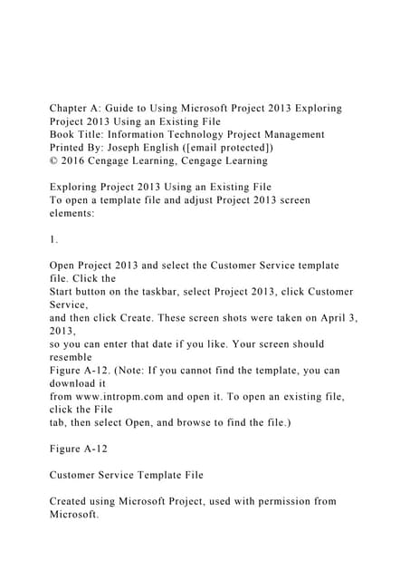 Microsoft project training manual | PDF