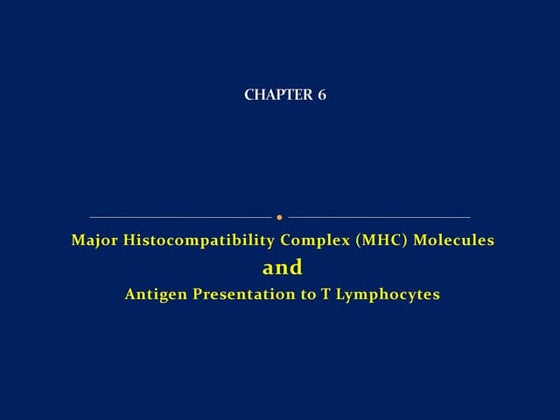 Mhc Major Histocompatibility Complex Ppt