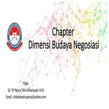 Chapter dimensi budaya negosiasi pptx | PPT