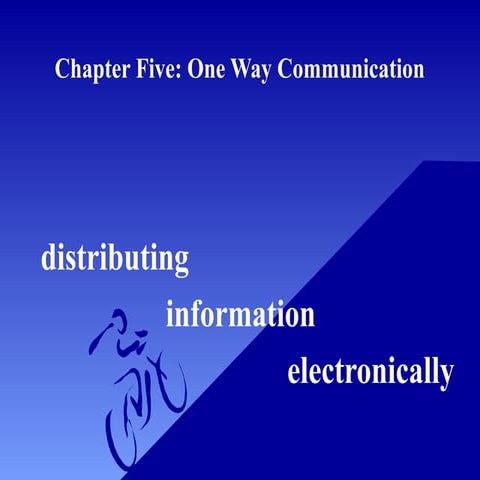 THE POWER OF ELEARNING (Shirley Waterhouse): Chapter 5- One Way ...