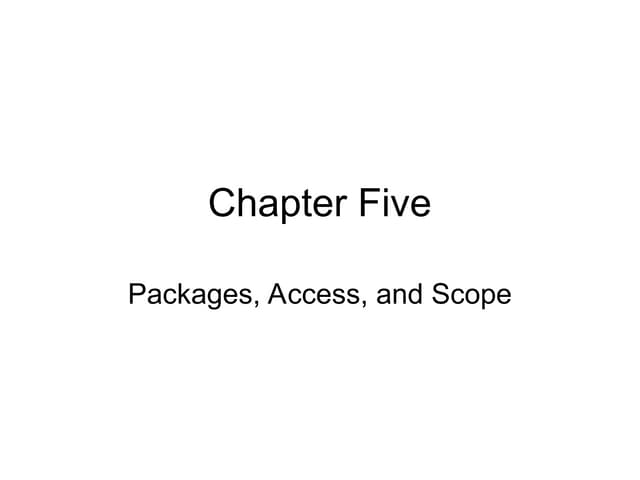 Chapter Five - Packages.ppt JAVA SCRIPT PROGRAMMING AND | PPT Chapter Five - Packages.ppt JAVA SCRIPT PROGRAMMING AND | PPT