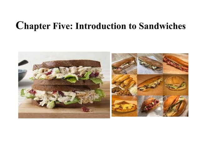 Different types of sandwich | PPTX