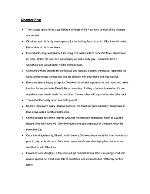 Chapter five things fall apart | PDF Chapter five things fall apart | PDF