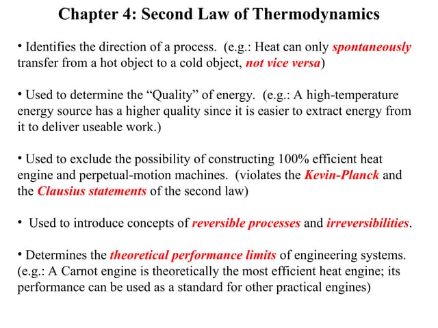 Second law of thermodynamic | PPTX