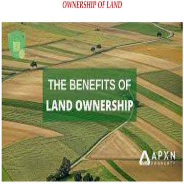 CHAPTER FOUR- OWNERSHIP OF LAND.pptx