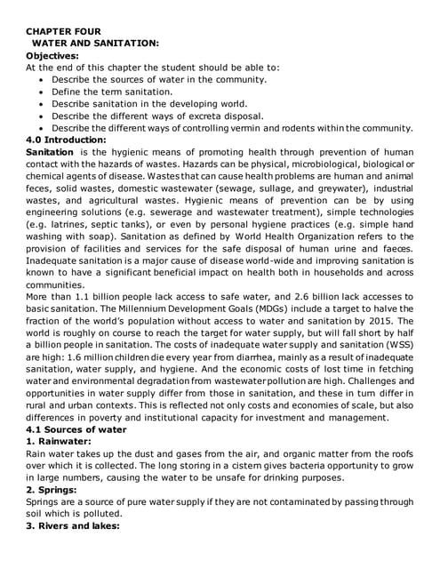 Water supply and sanitation | PPT | Indoor Environmental Quality | Home & Garden