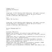 Chapter FourDefining the Project4–1Copyright © 2018 McGr | PDF