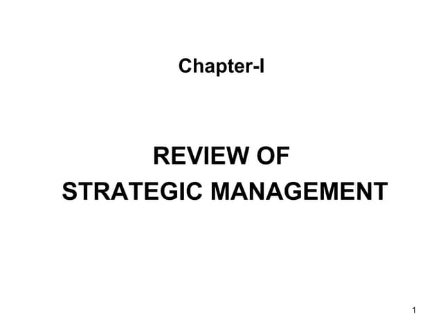 Strategic management ppt | PPTX