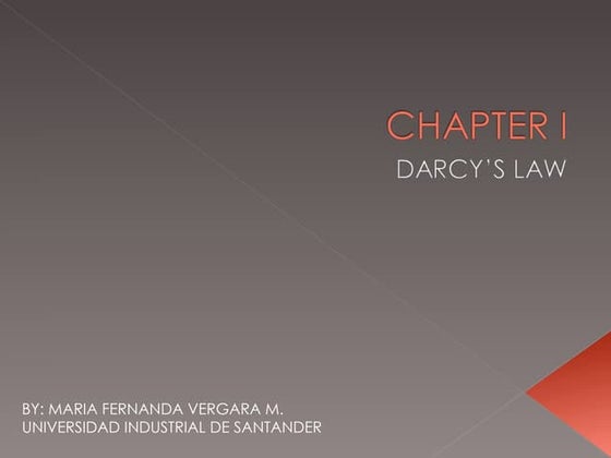 Darcy´s law | PPT
