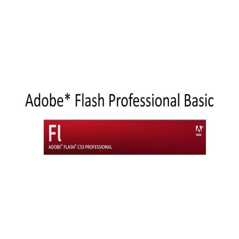 Chapter i(flash basic) | PPTX | Computing | Technology & Computing