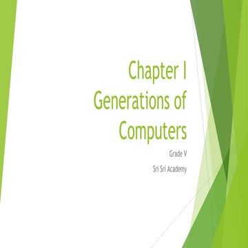 Chapter I Generations of Computers.pptx