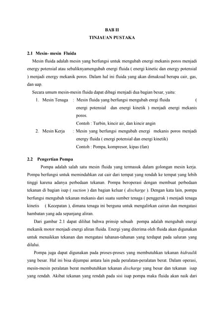 Pompa dan perhitungannya fix | DOCX