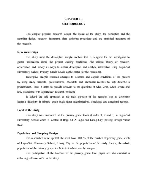 Manelyn L. Mananap Thesis (Chapter 3) | DOC